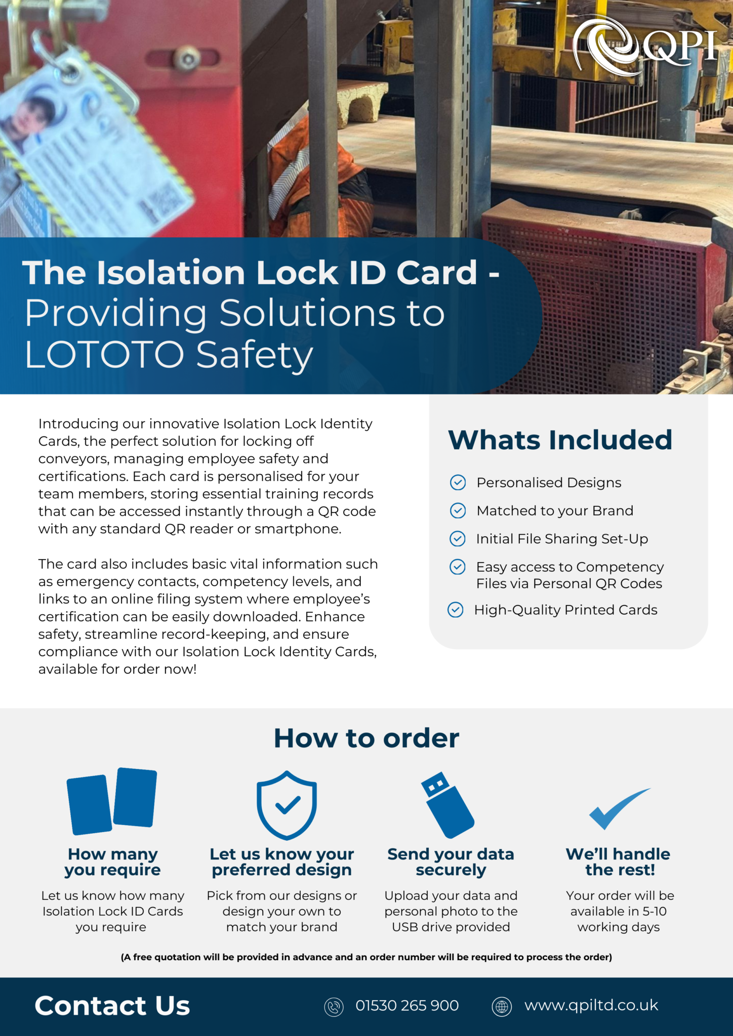 The Isolation Lock ID Cards – QPI Limited